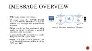 Traffic Analysis of encrypted messaging services : Apple imessage and ...