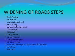 Traffic analysis and Road Widening | PPTX