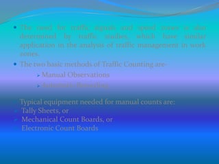 Traffic analysis and Road Widening | PPTX