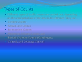 Traffic analysis and Widening of Roads | PPT