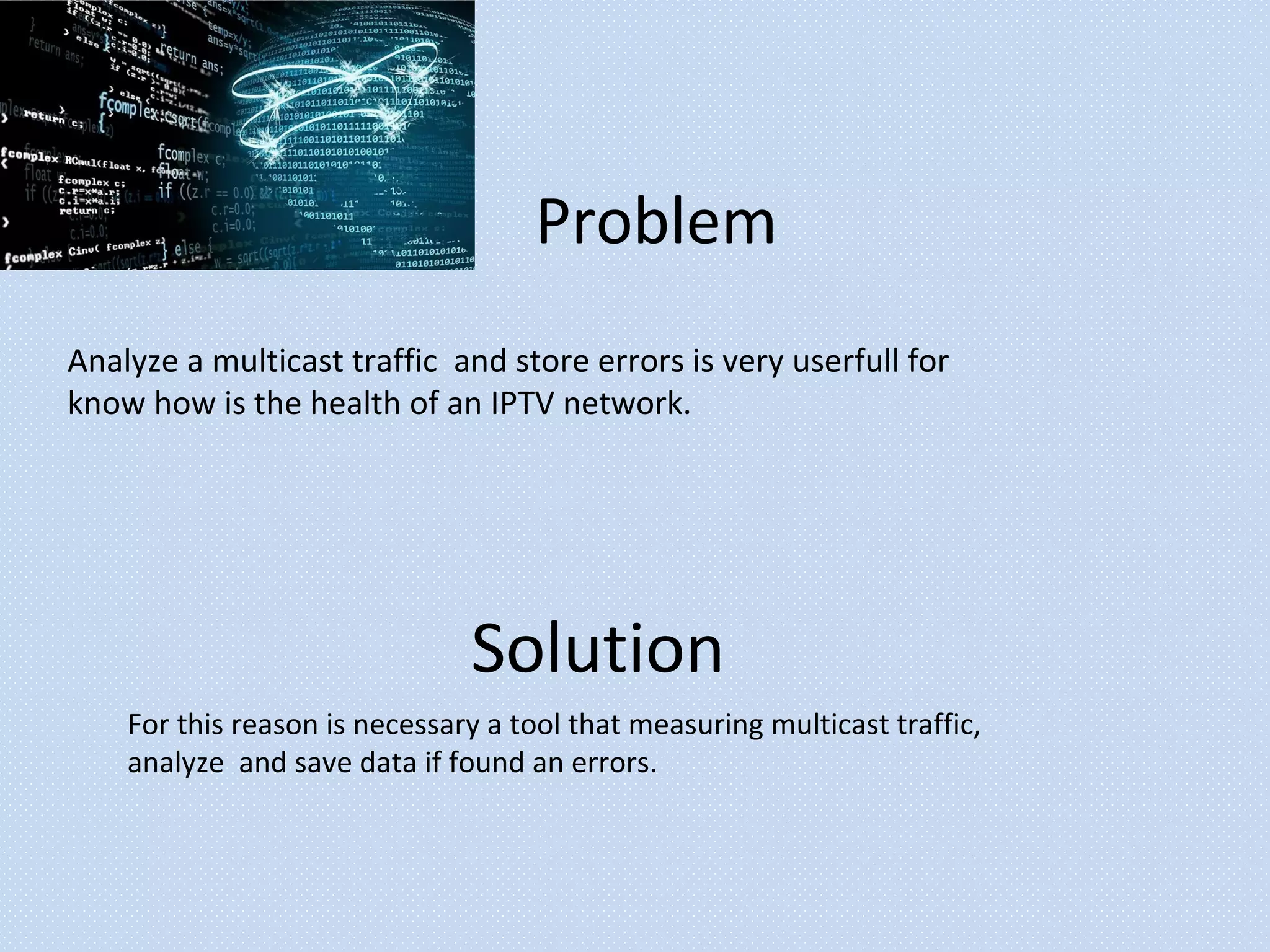 Traffic Analyzer Ip Multicast Ppt Computer Networking Computing