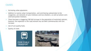 URBANIZATION AND TRANSPORT PROBLEM | PPTX