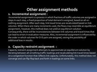 Traffic assignment | PPTX