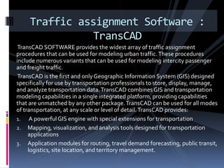 Traffic assignment | PPTX