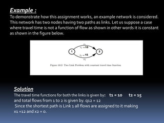 Traffic assignment | PPTX