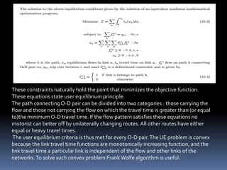 Traffic assignment | PPTX