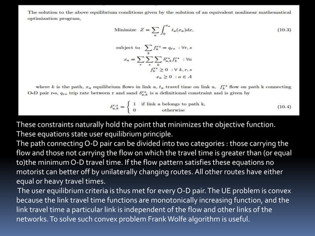 Traffic assignment | PPTX