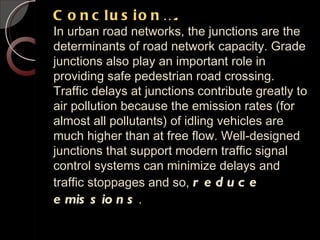 Traffic at urban road junctions | PPT