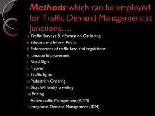 Traffic at urban road junctions | PPT