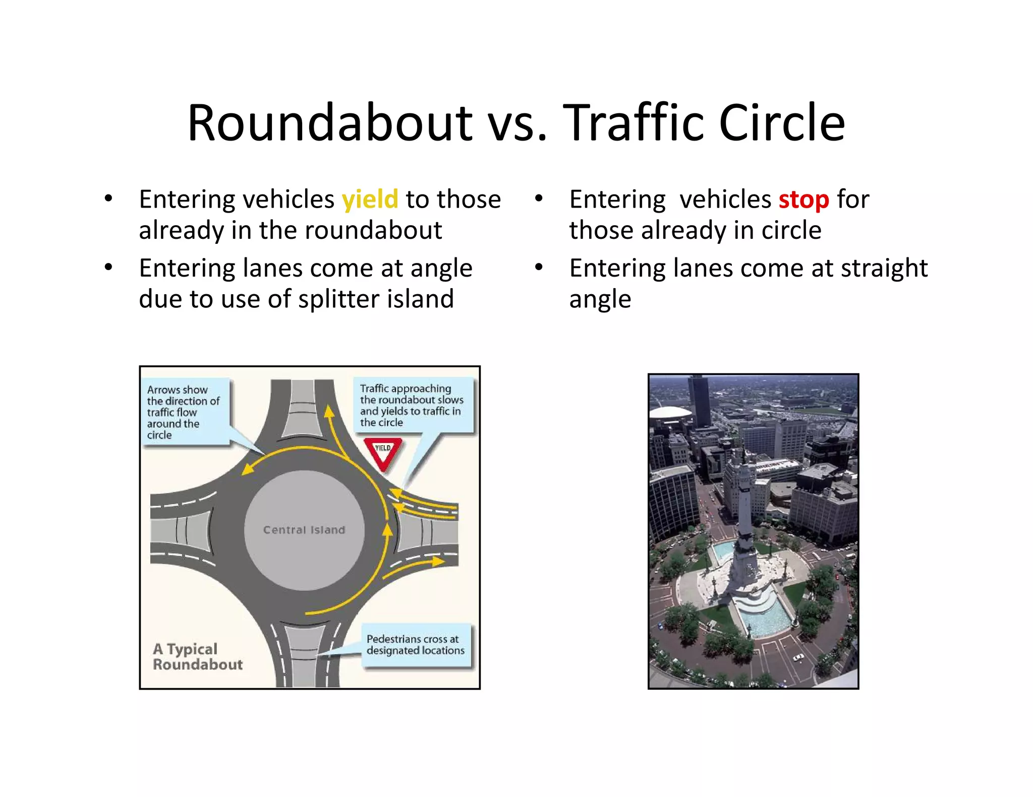 Traffic circles & roundabouts | PDF
