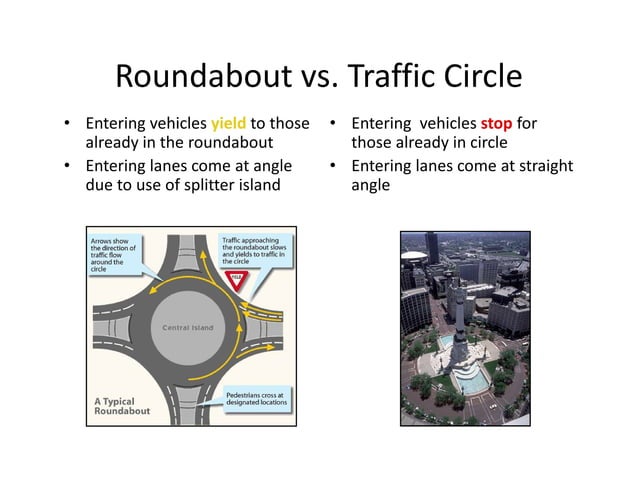 Traffic circles & roundabouts | PDF