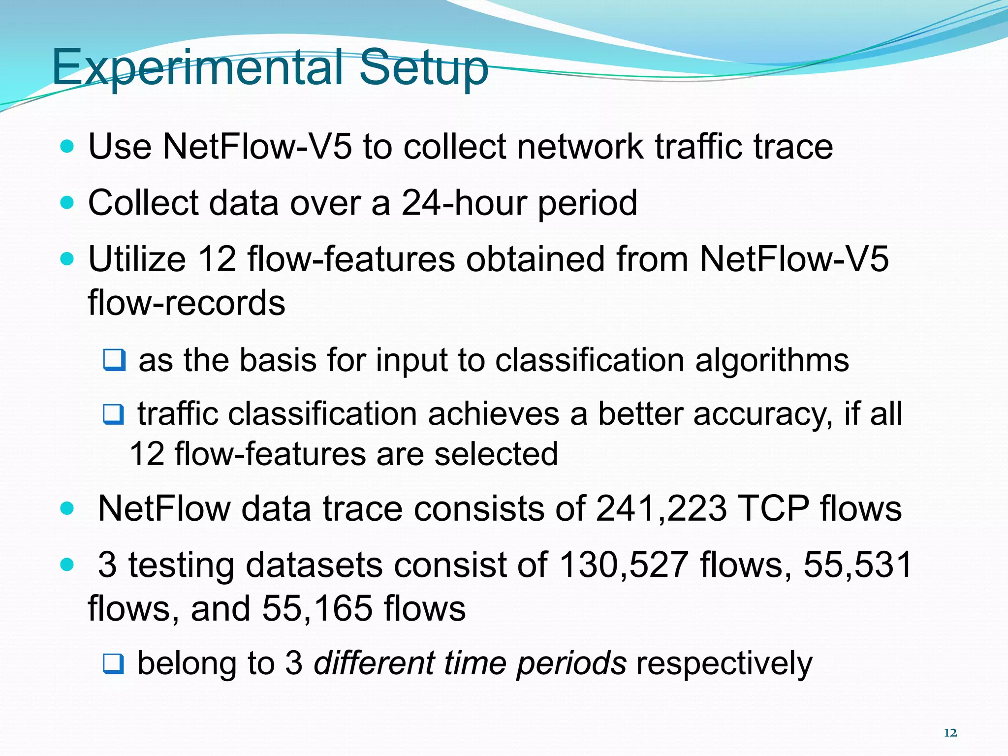 Traffic classification svm_im2015_10may2015 | PPT