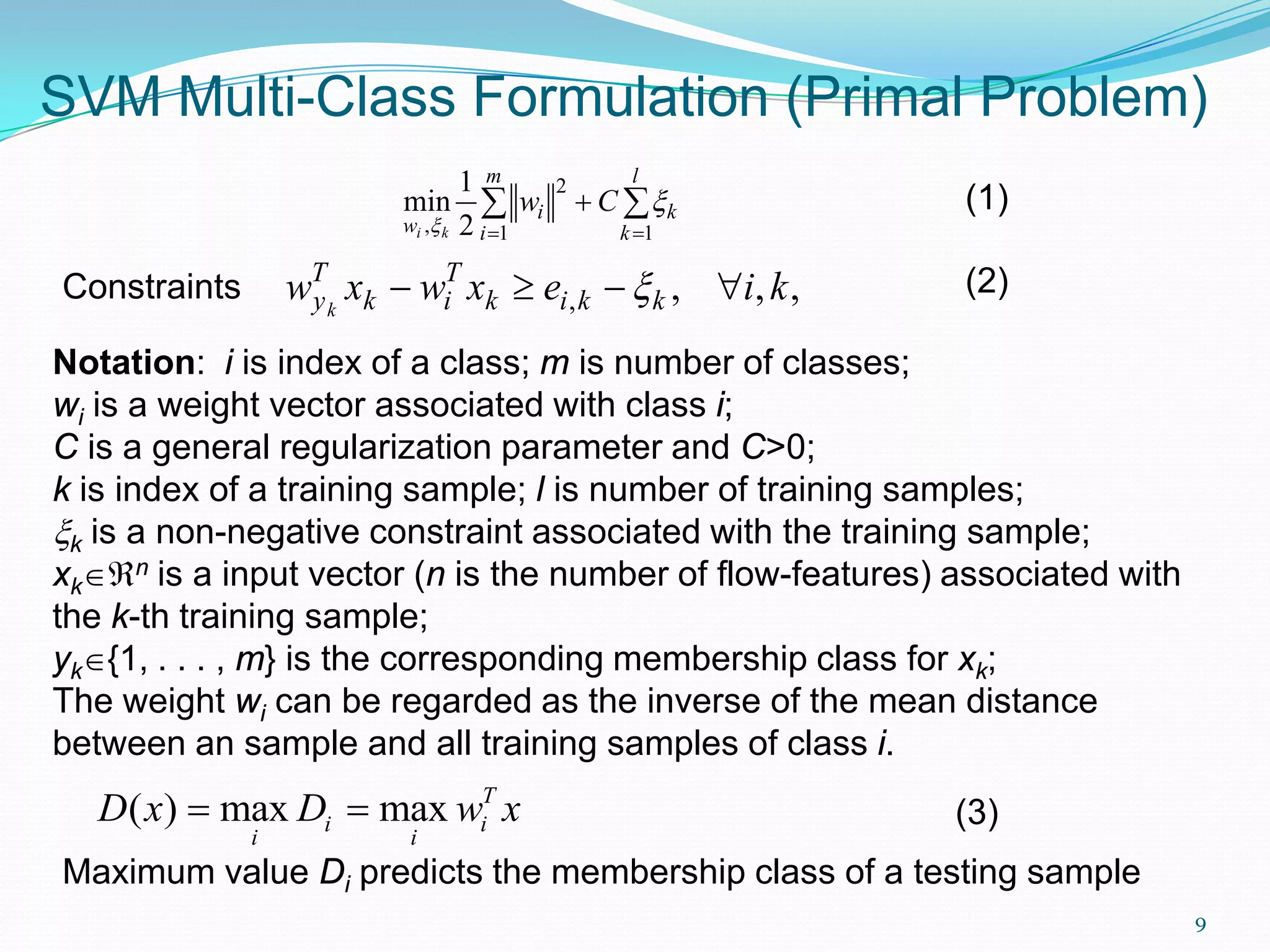 Traffic classification svm_im2015_10may2015 | PPT