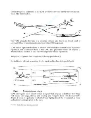 TRAFFIC COLLISION AVOIDANCE SYSTEM NOTES 2.docx | Auto Safety ...