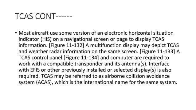 TRAFFIC COLLISION AVOIDANCE SYSTEM(TCAS).pptx | Auto Safety | Automotive