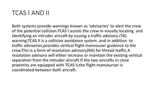 TRAFFIC COLLISION AVOIDANCE SYSTEM(TCAS).pptx
