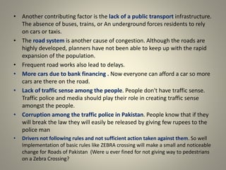 Traffic congestion and its hazards | PPTX