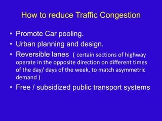 Traffic Congestion Costs PowerPoint Presentation | PPTX