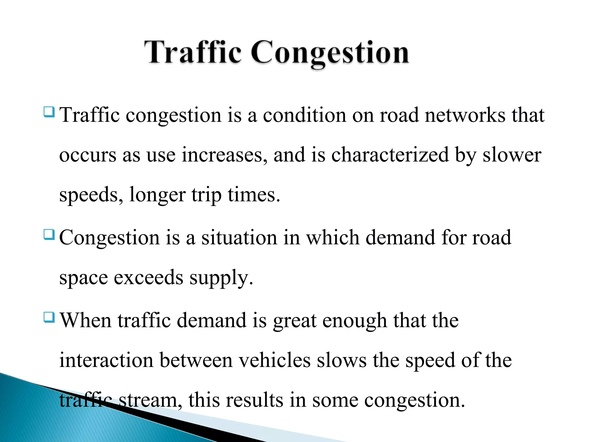 Traffic congestion | PPT