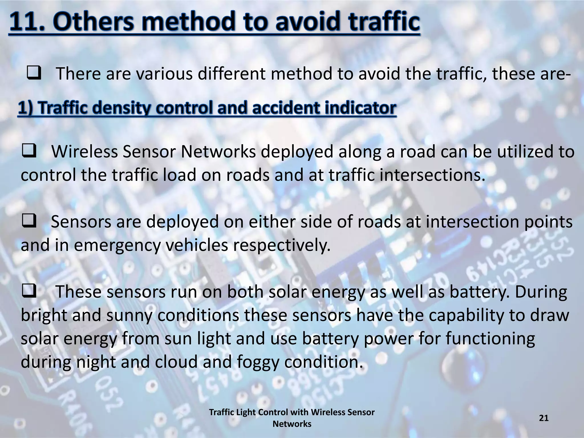 Traffic signal control management based on integrating GIS and WSN technology | PPT