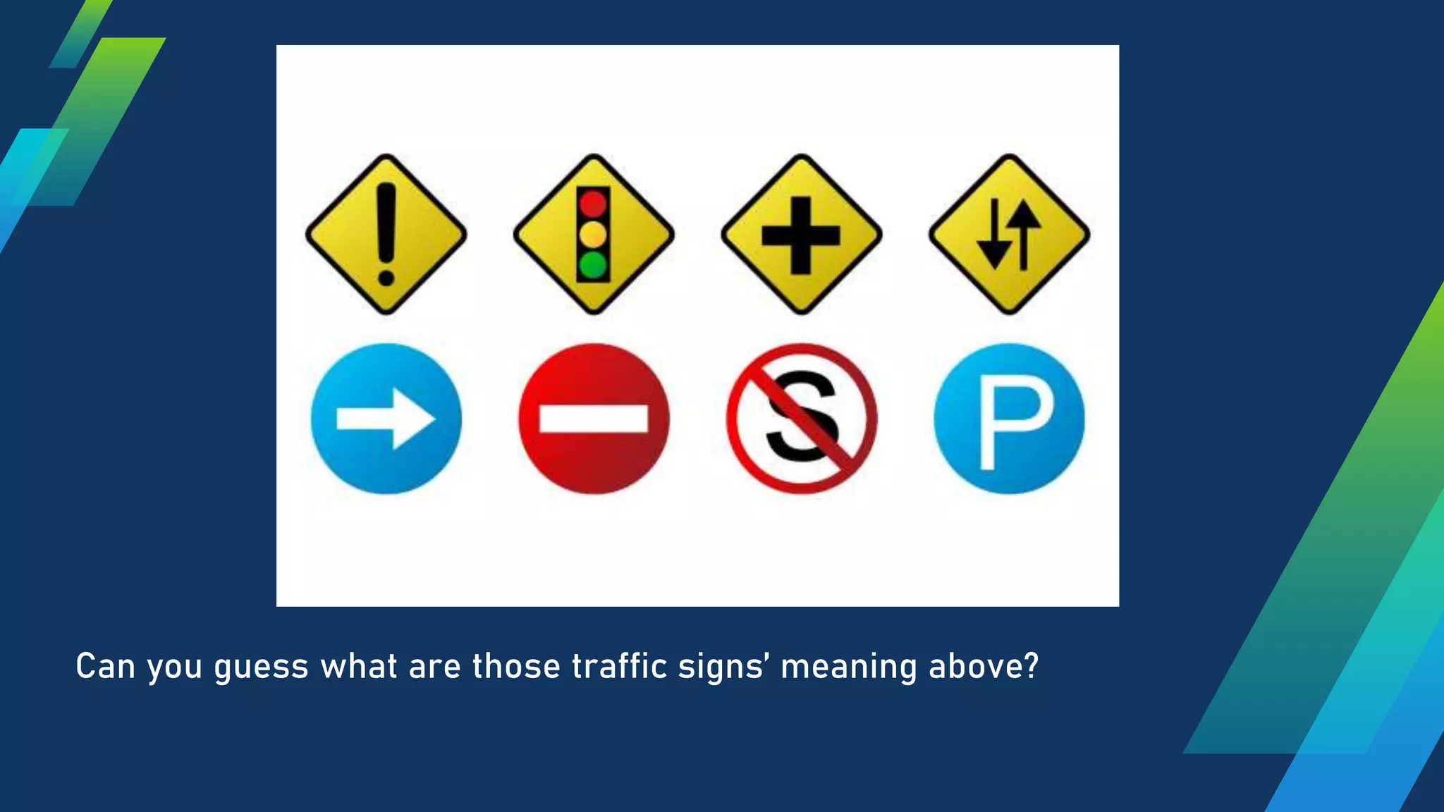 Traffic control and signage | PPT