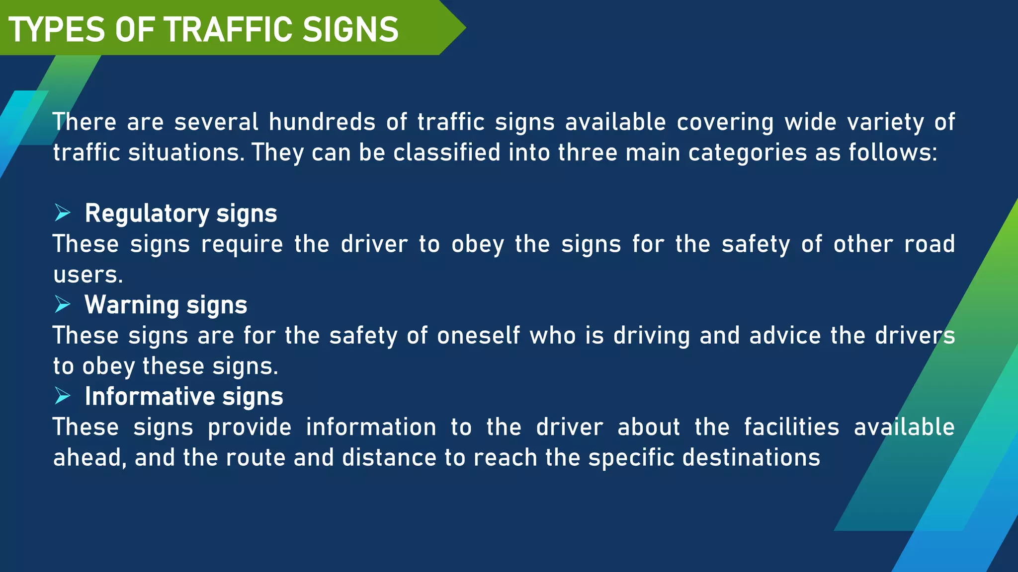 Traffic control and signage | PPT