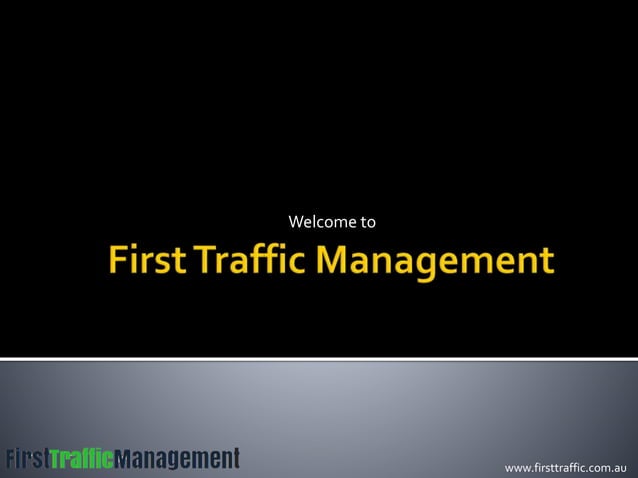 Traffic Control and Management Plans Melbourne by First Traffic ...