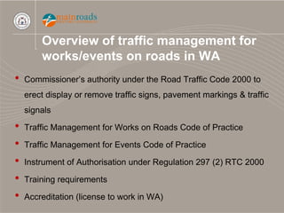 Traffic Control By Brian Kidd | PDF