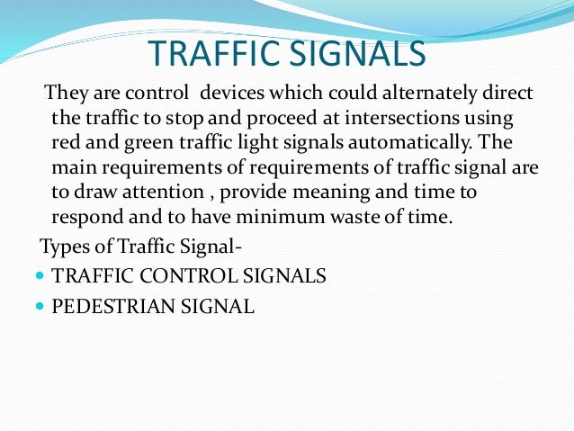 Traffic control devices