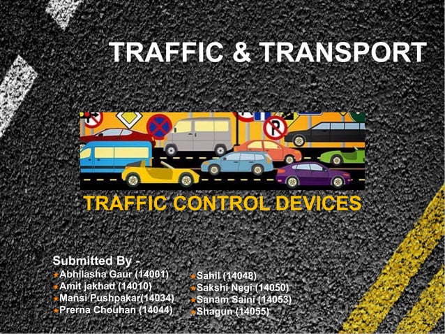 Traffic control devices | PPT