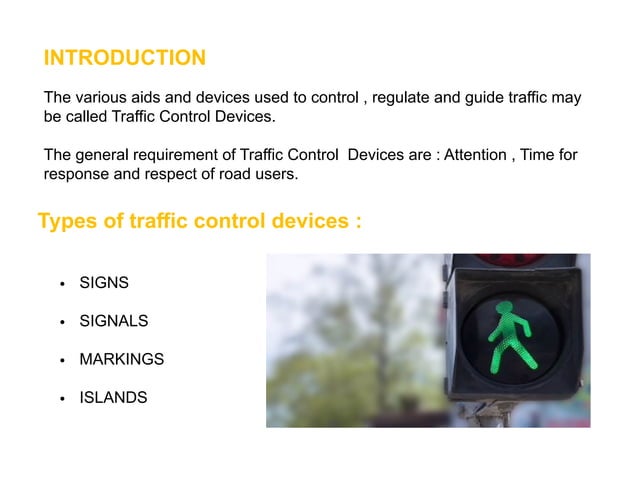 Traffic control devices | PPT