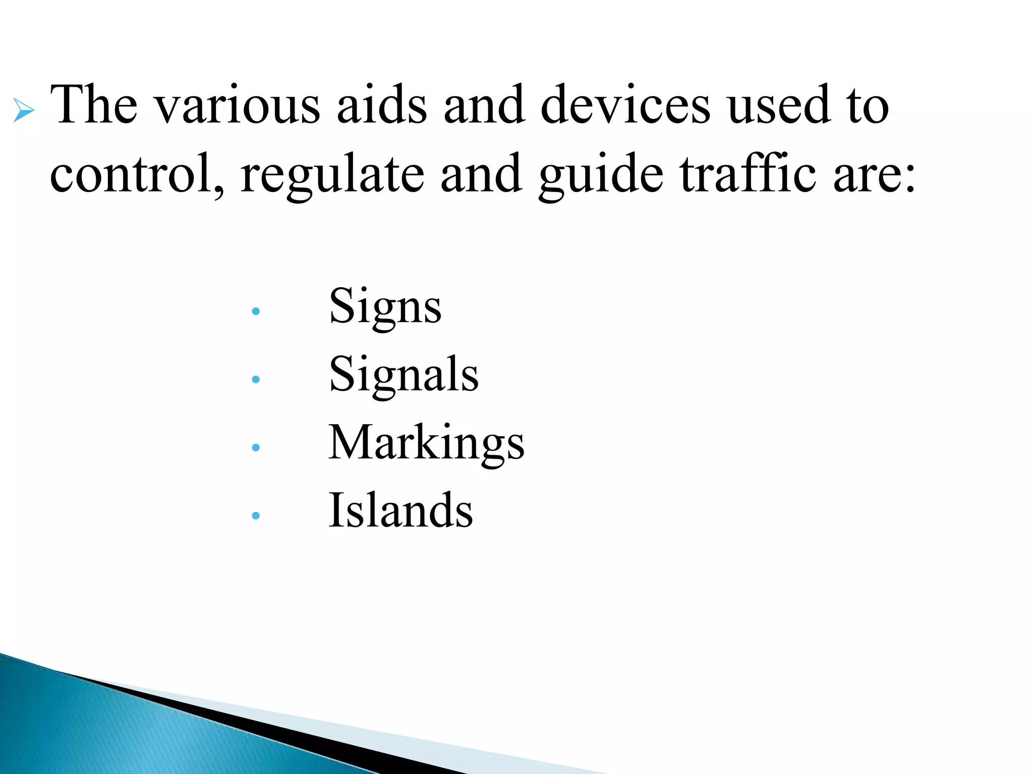 Traffic control devices | PPTX