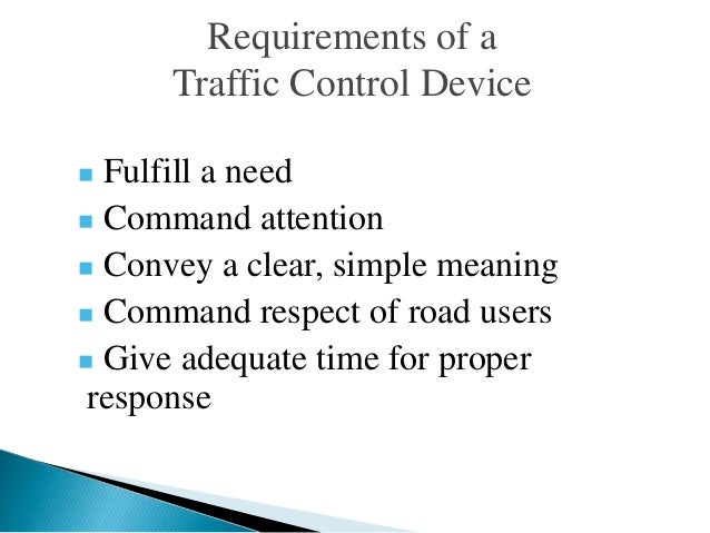 Traffic control devices