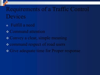 Traffic control devices , signs and road markings by Sharif Ullah Khan ...