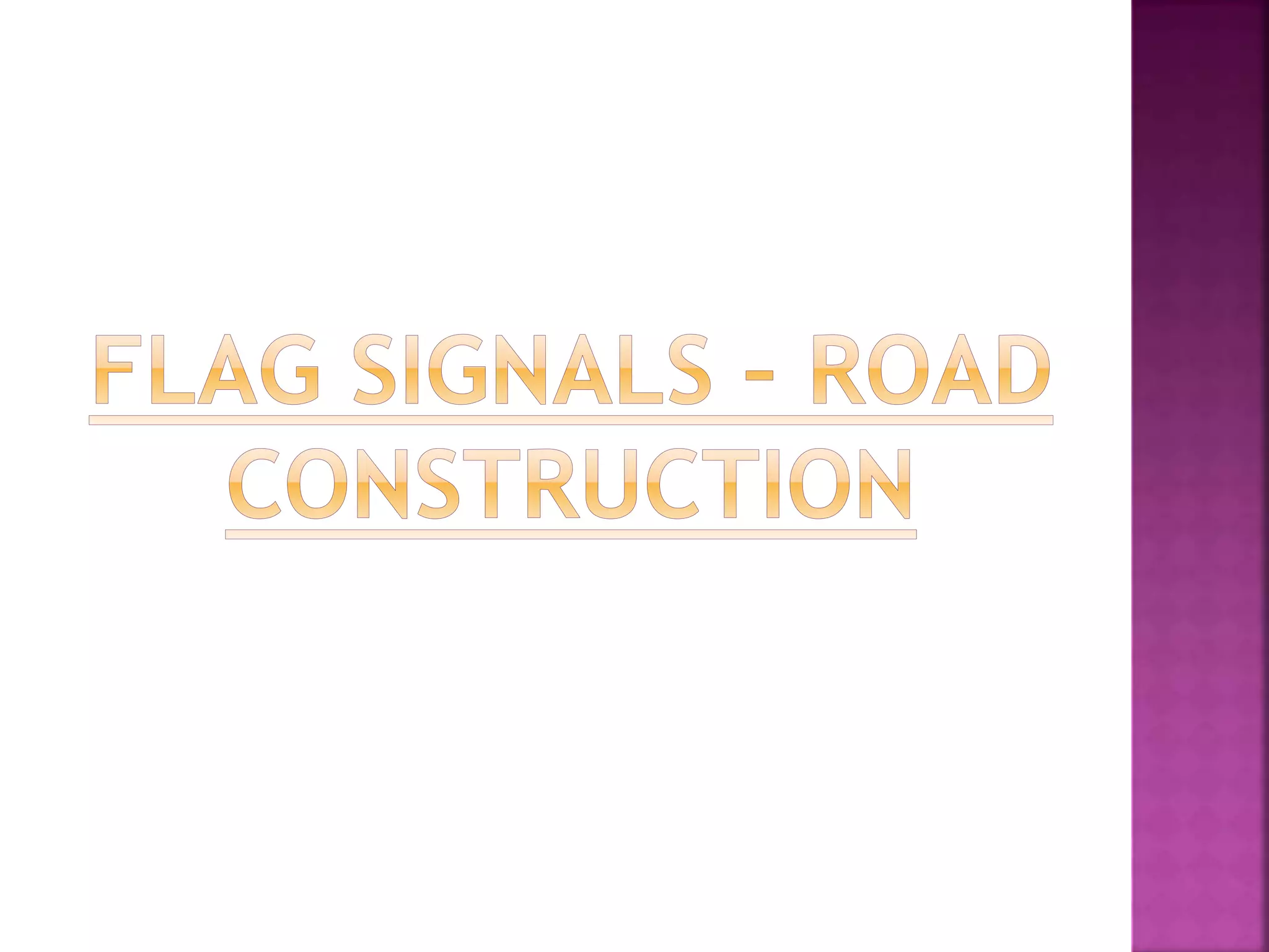 Traffic control using signals and signs | PPTX