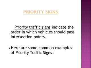 Traffic control using signals and signs | PPTX