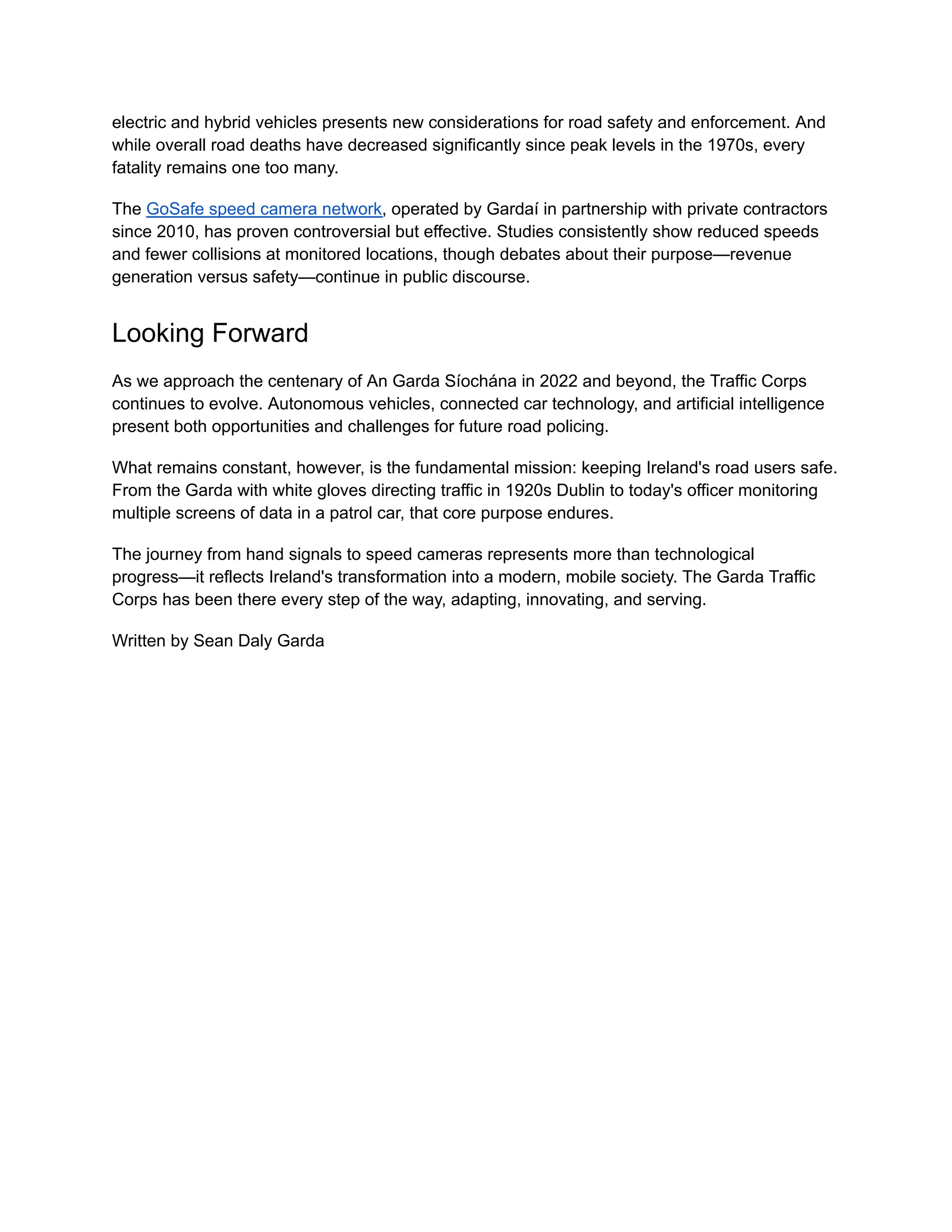 Traffic Corps - From Hand Signals to Speed Cameras | PDF