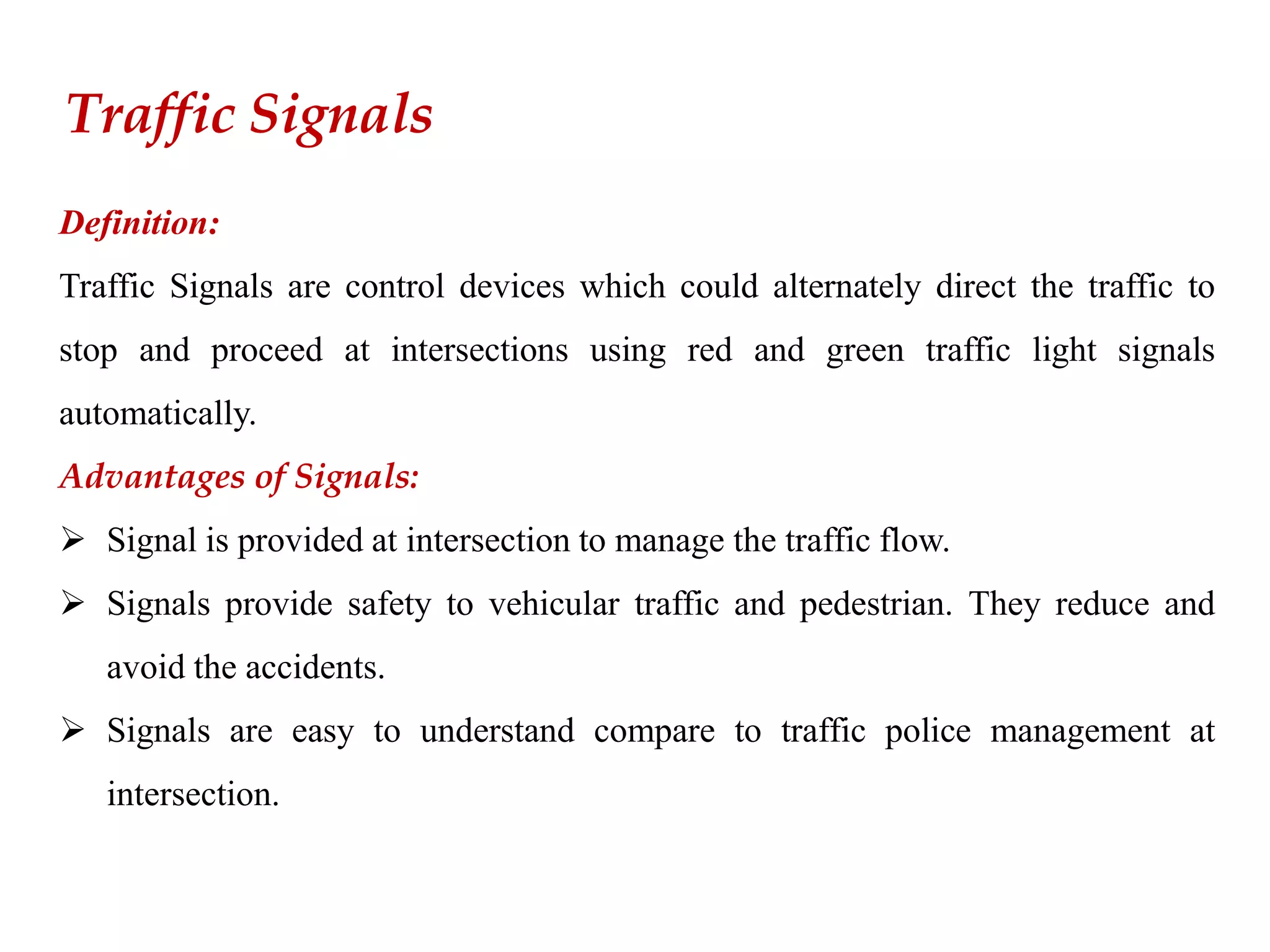 Traffic designs and visual aids | PPTX