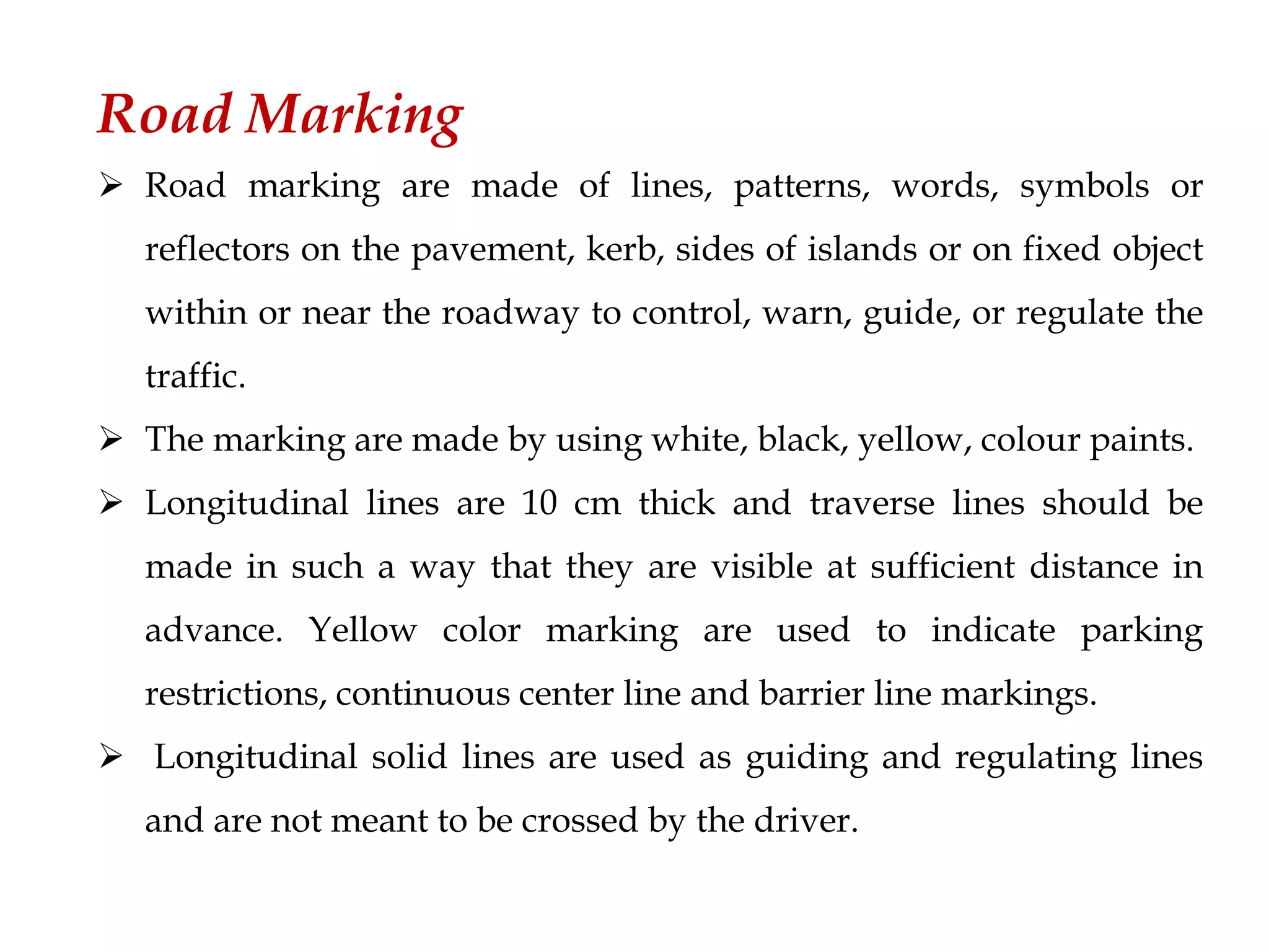 Traffic designs and visual aids | PPTX