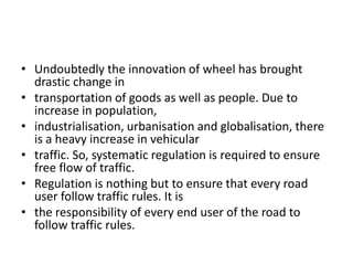 Traffic education | PPTX