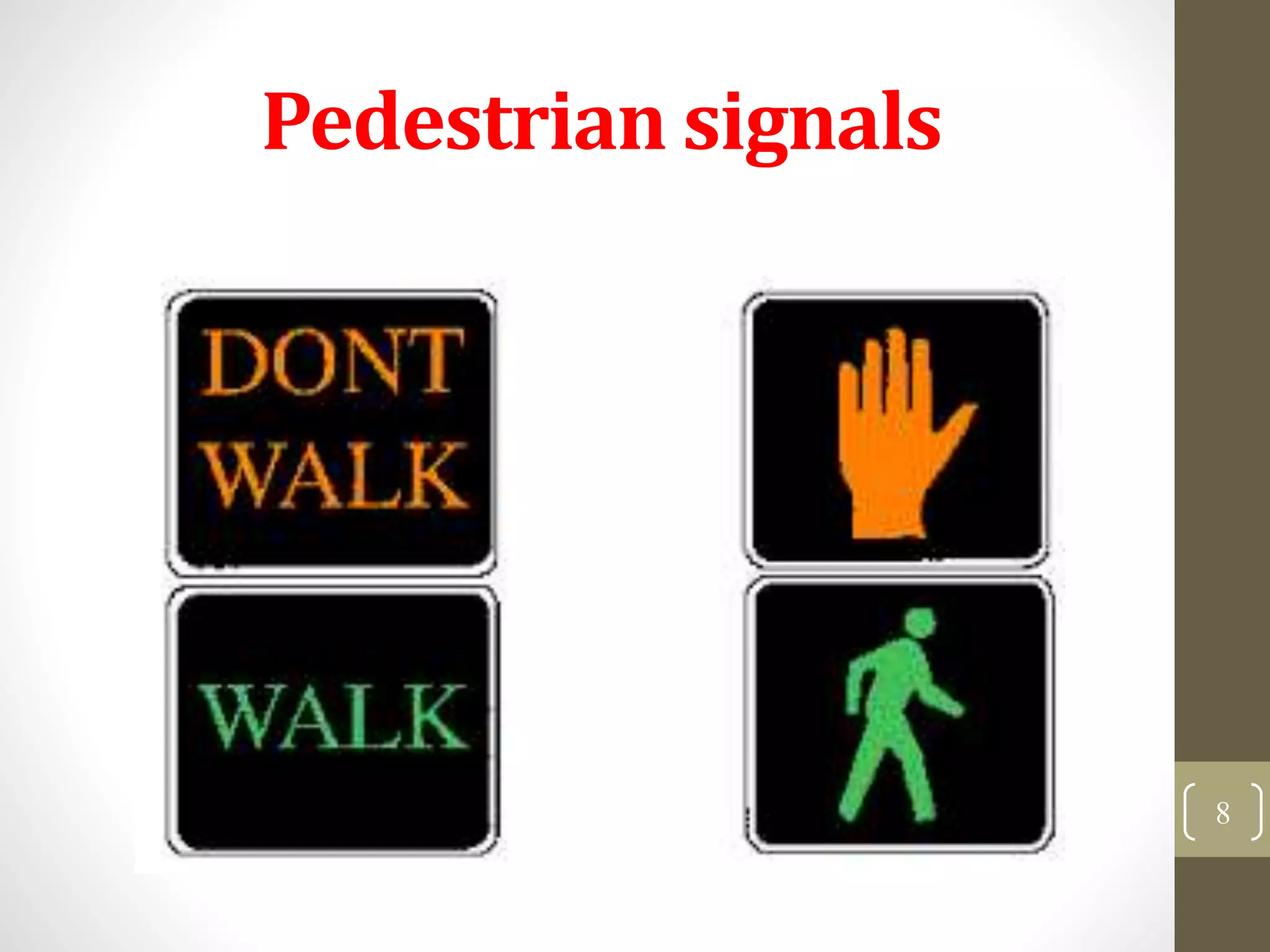 Type of traffic signals Ppt | PPTX