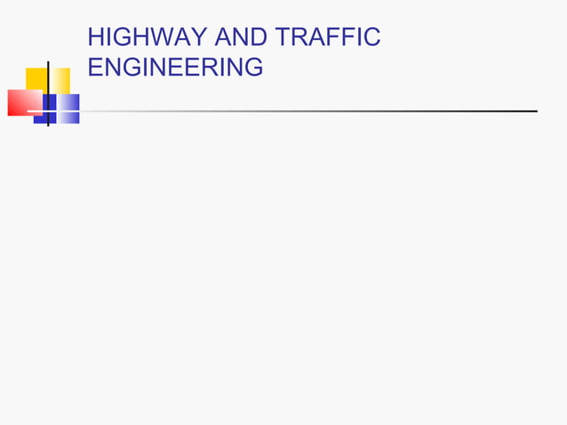 Traffic engineering and traffic control devices 2 | PPT