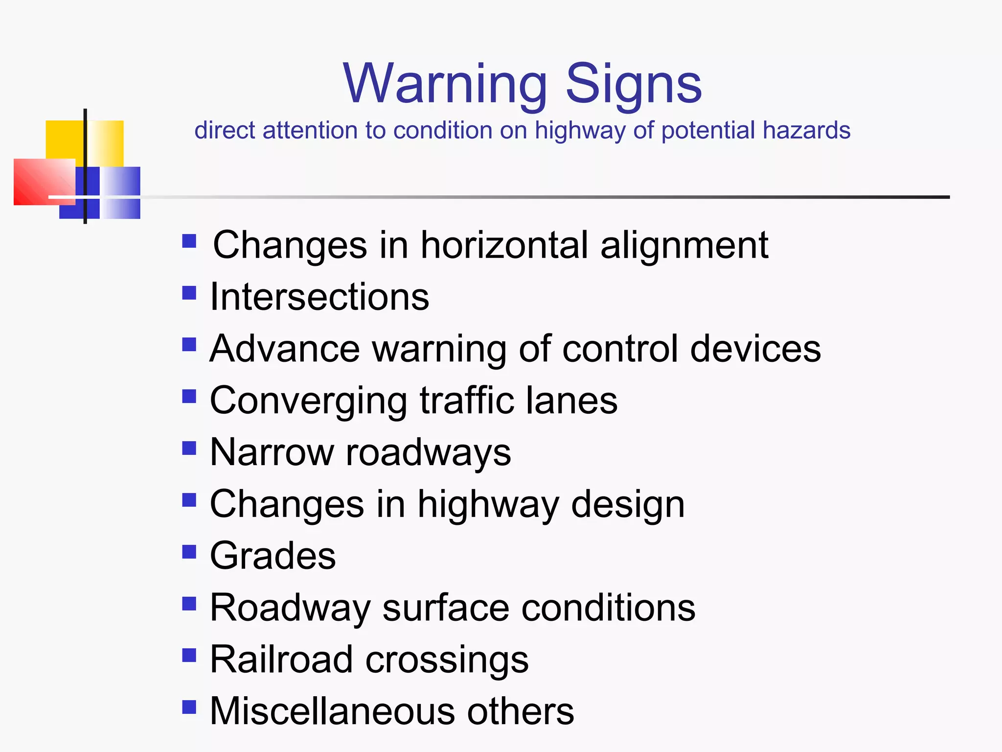 Traffic engineering and traffic control devices final | PPT
