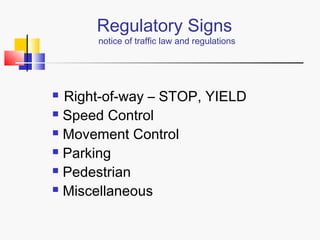 Traffic engineering and traffic control devices final | PPT