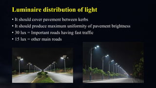 Traffic engineering topic 19 street lighting | PPTX