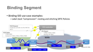 PLNOG 18 - Leonir Hoxha - Traffic Engineering with Segment Routing ...
