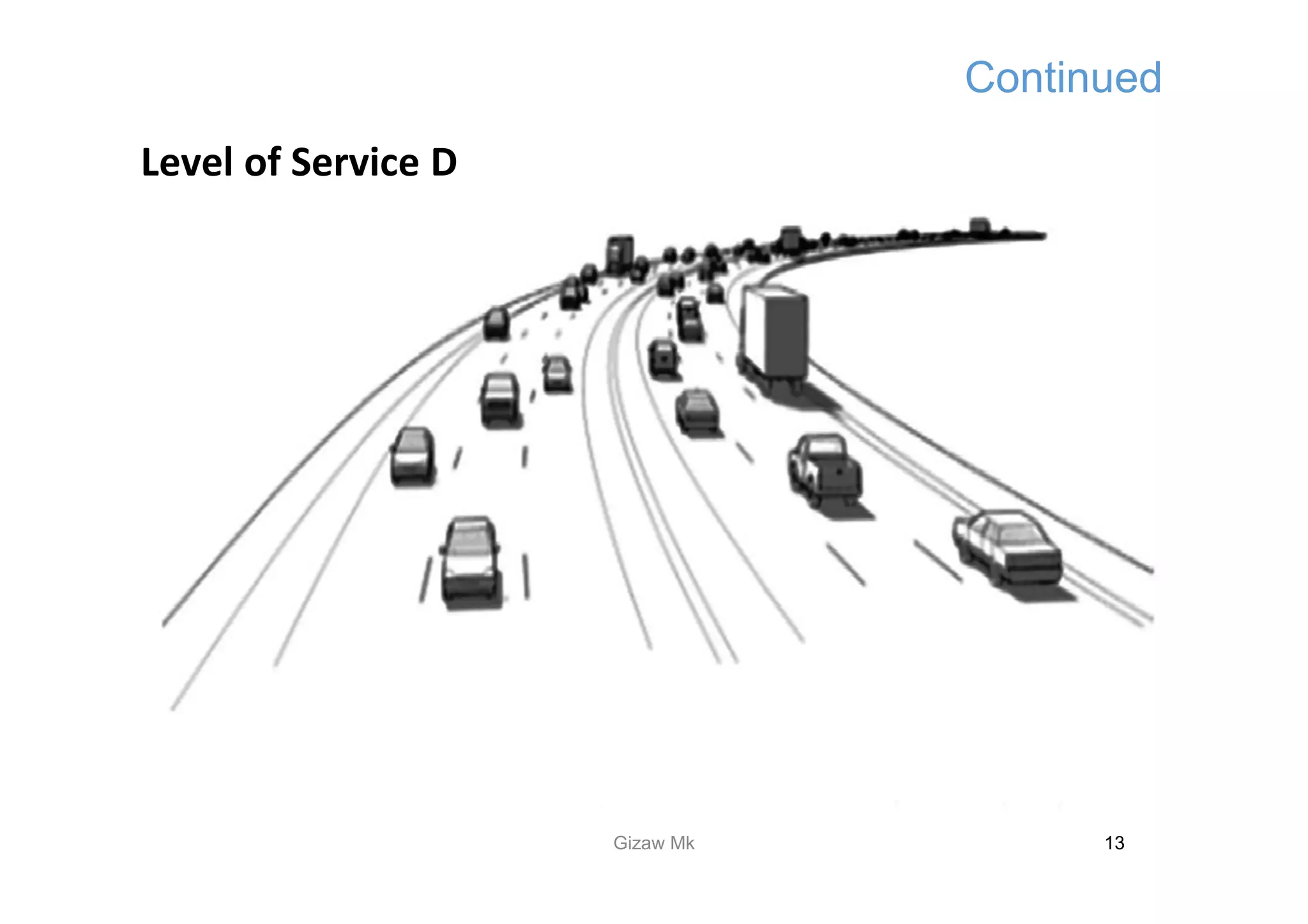 Traffic enginering highway capacity and los presentation | PDF