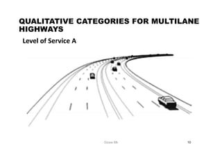 Traffic enginering highway capacity and los presentation | PDF