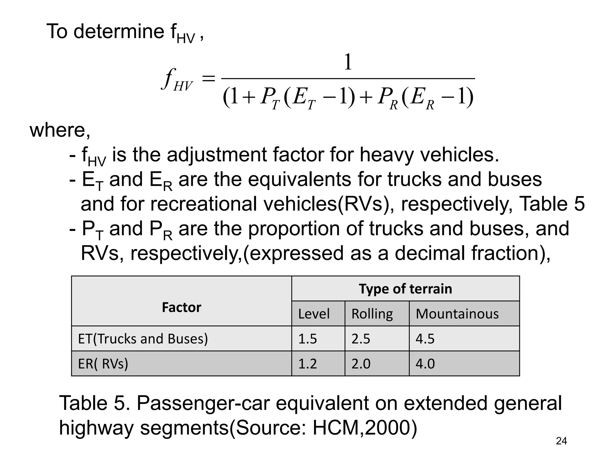 Traffic enginering highway capacity and los print mood publish | PPTX