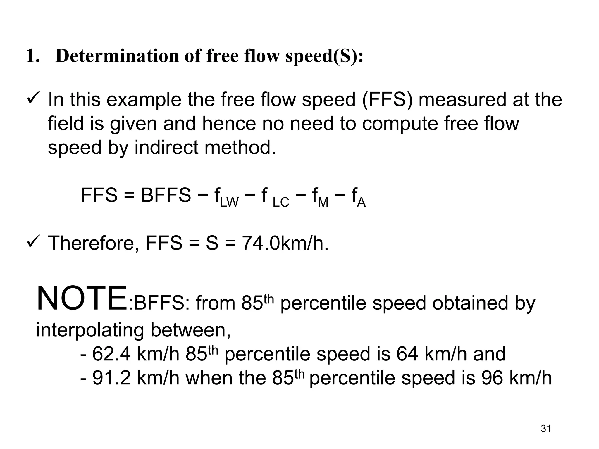Traffic enginering highway capacity and los print mood publish | PPTX